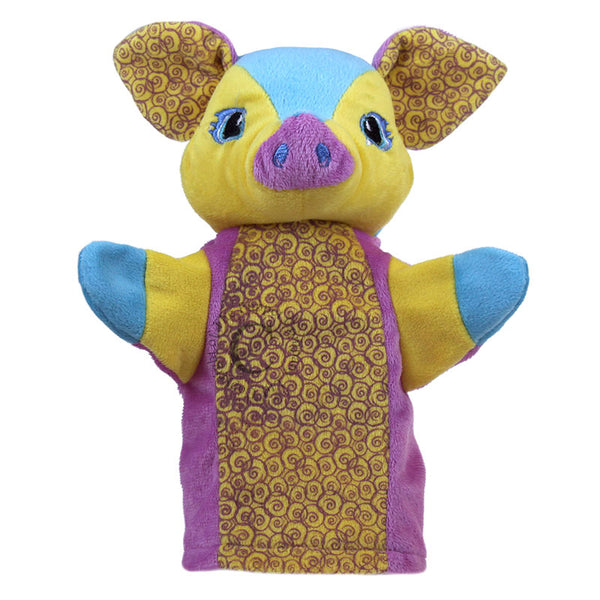 The Puppet Company Colourful Pig Hand Puppet – Mini Senses