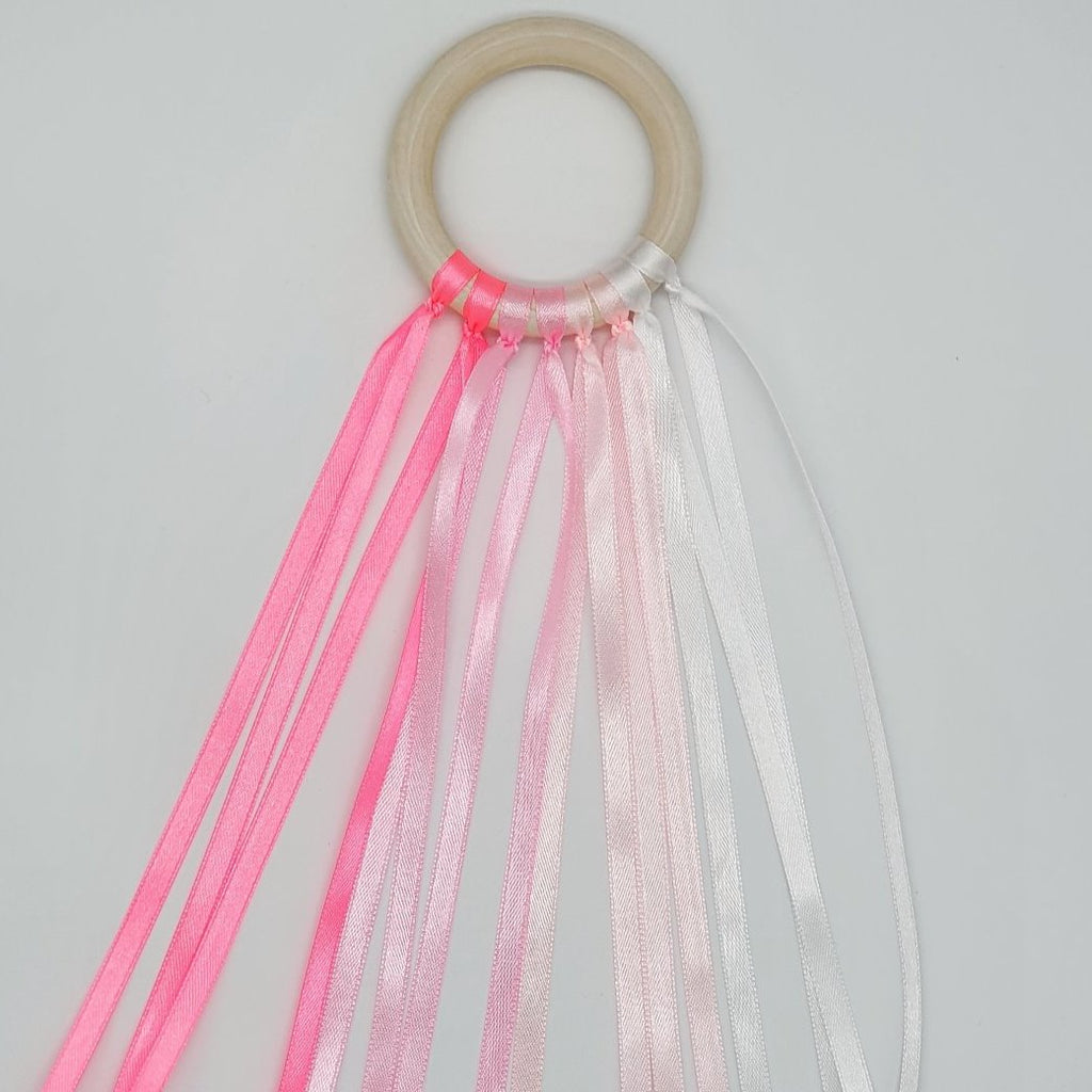 All the Pinks Sensory Ribbon Ring – Mini Senses