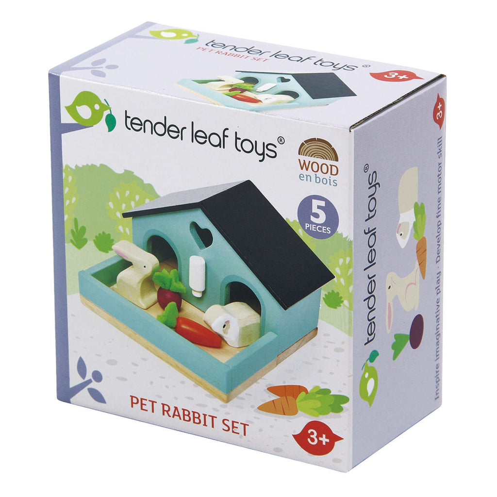 Wooden Pet Rabbit Play Set – Mini Senses