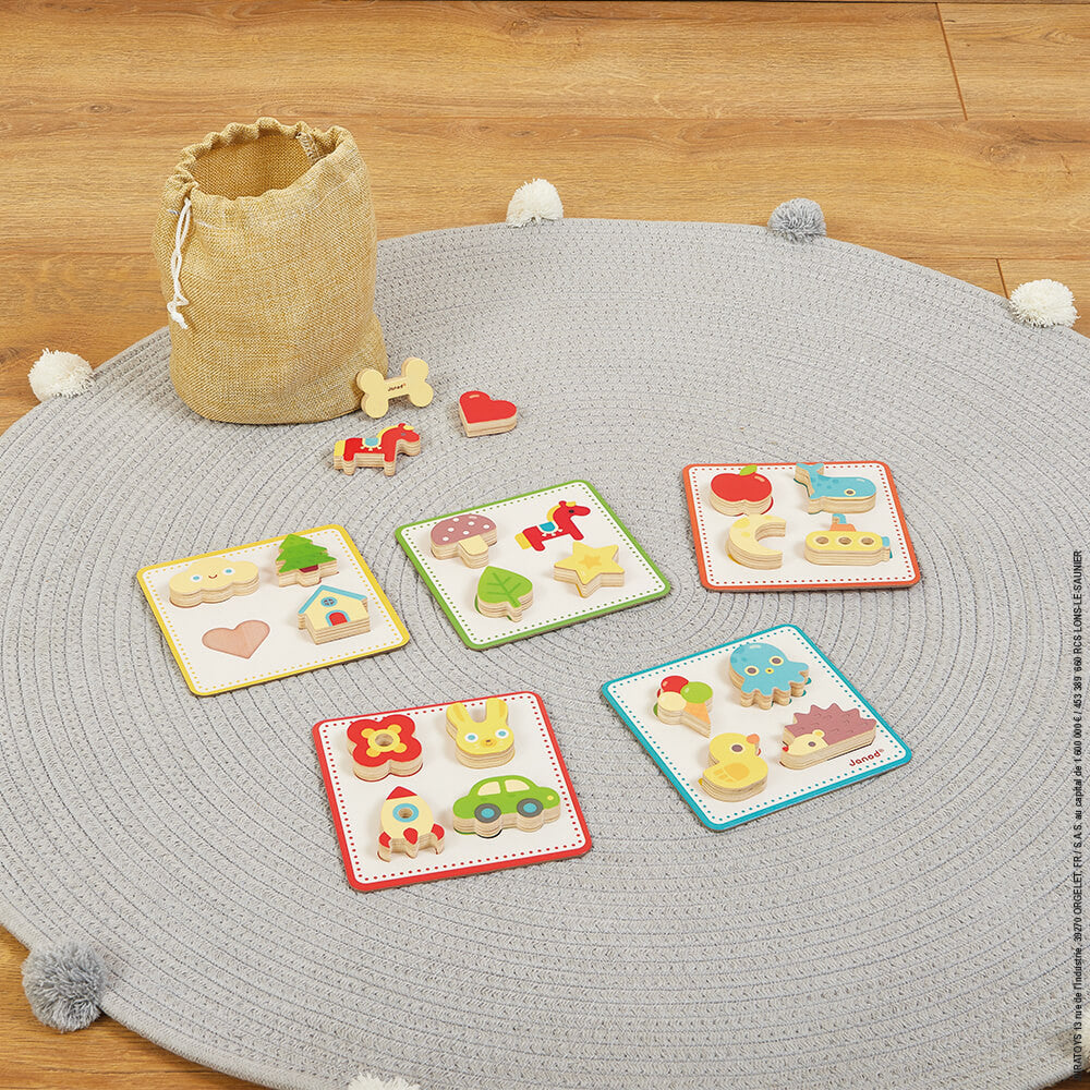 Wooden Memory Touch Game – Mini Senses