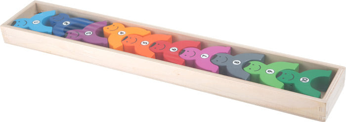 Wooden Stacking Number Figures – Mini Senses