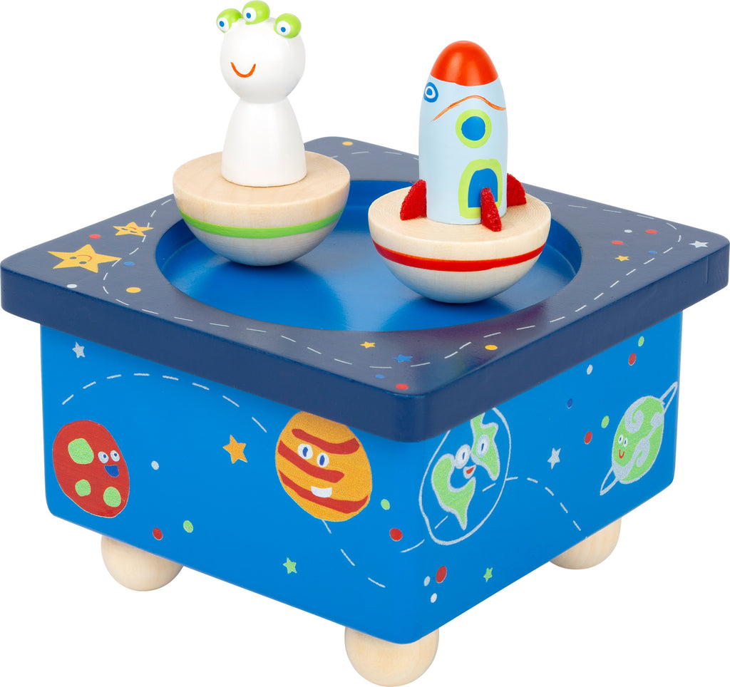 Wooden Space Themed Music Box – Mini Senses