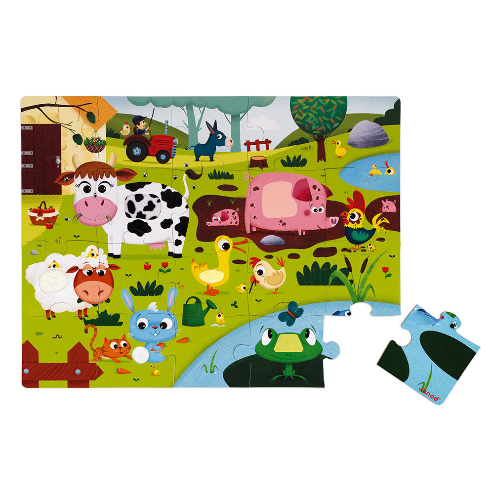 Tactile Farm Animal Puzzle – Mini Senses